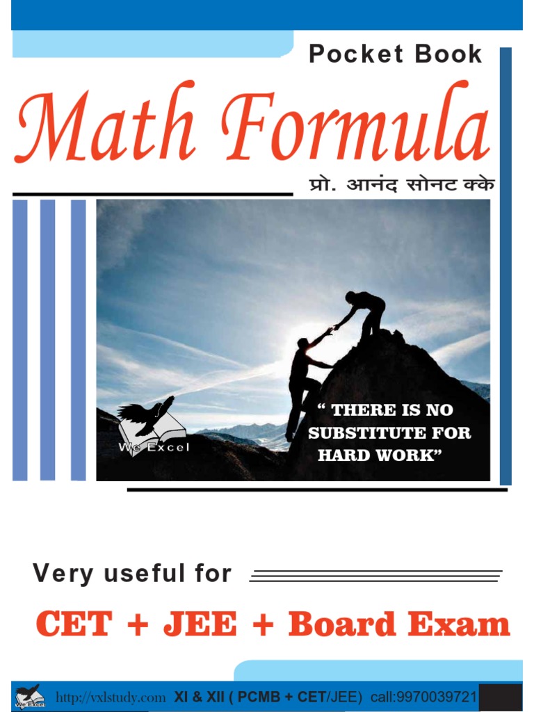 Maths Formula's Pocket Book | PDF | Matrix (Mathematics) | Elementary ...