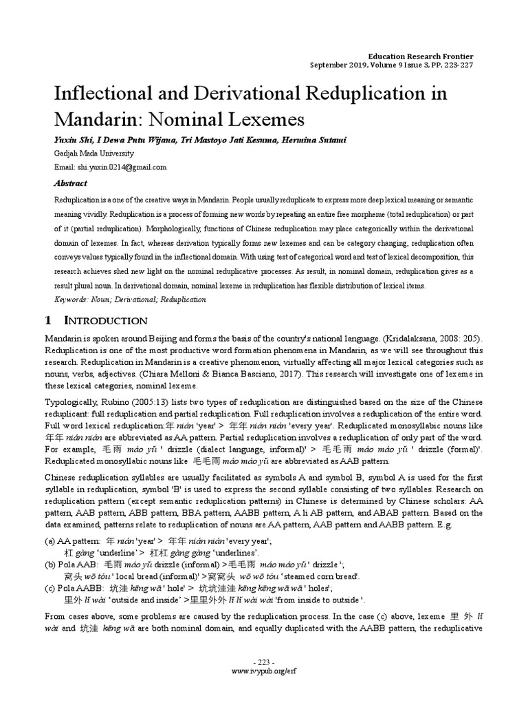 Erf 10318 | PDF | Word | Morphology (Linguistics)