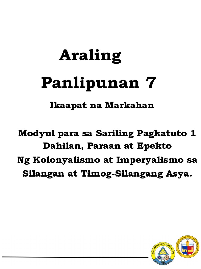 AP7 Q4 M1 Final | PDF