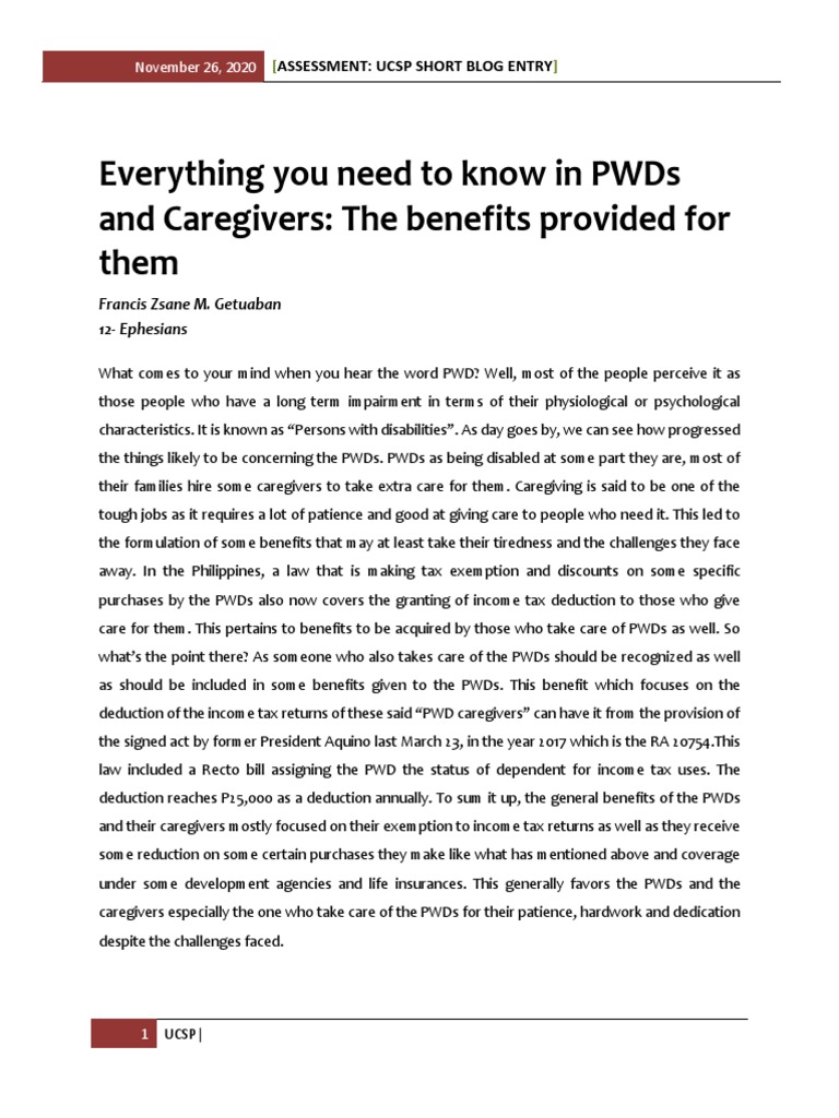 EVERYTHING YOU NEED TO KNOW ABOUT PWDs | PDF