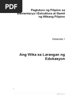 Pagtuturo NG Filipino Sa Elementarya 1 | PDF
