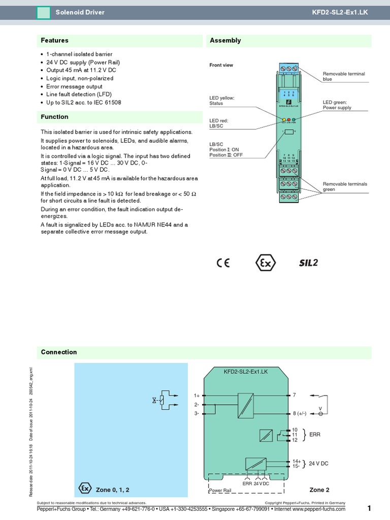 Analog Input Barrier Kfd2 Stc5 Ex1 P F | PDF | Power Supply | Electronic Engineering