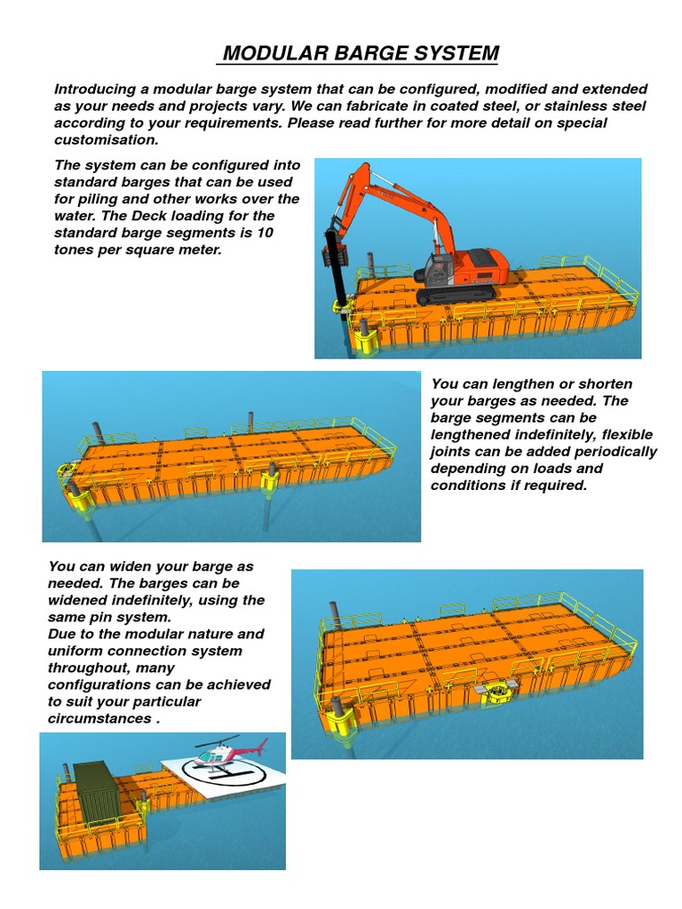 A Modular and Adaptable Floating Barge System for a Wide Range of ...