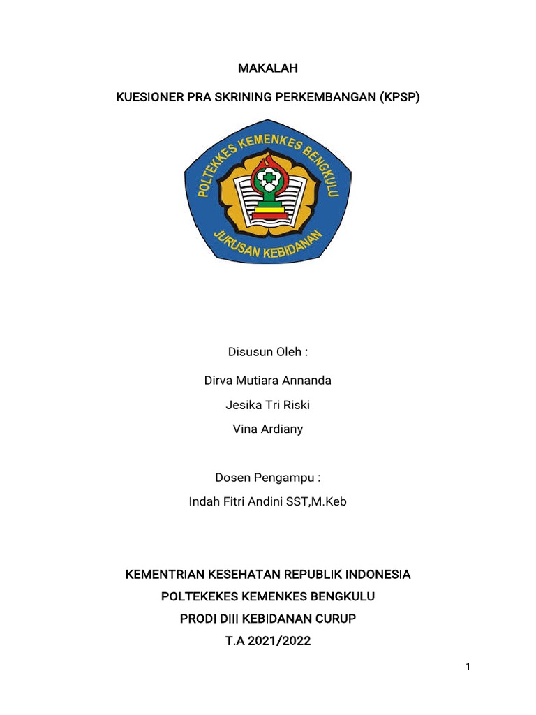 KPSP | PDF