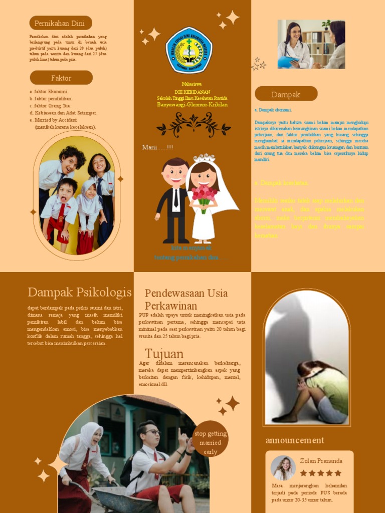 Leaflet Pernikahan Dini | PDF