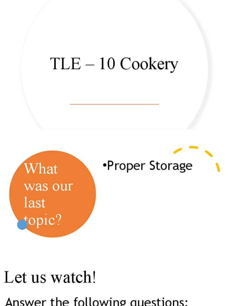 TLE - 10 Cookery | PDF | Pasta | Regional & Ethnic Food