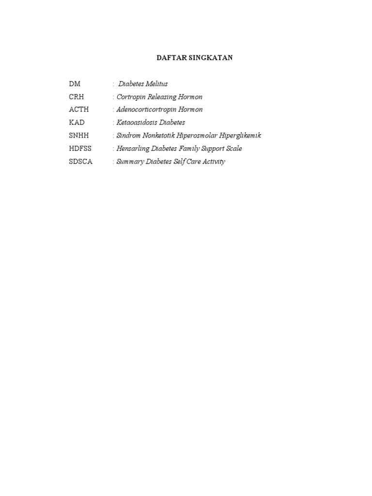 Daftar Singkatan & Lampiran Skripsi | PDF
