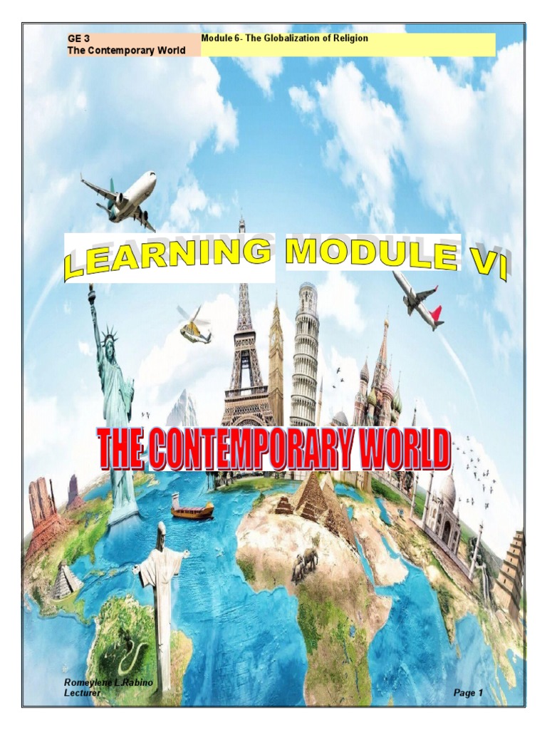 Module 6 - The Contemporary World | PDF | Muhammad | Zoroastrianism