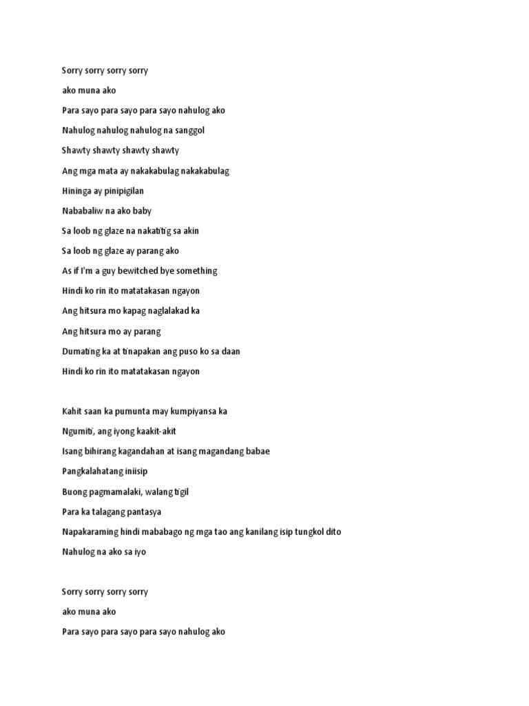 Pasensya Na x4 | PDF