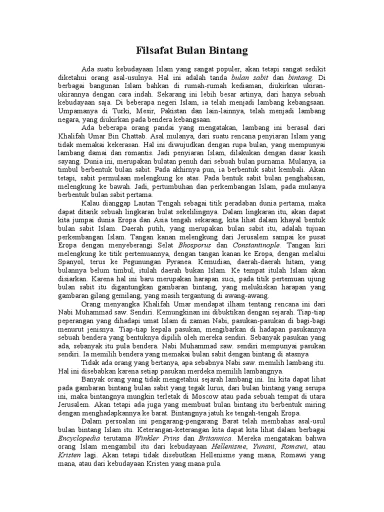 Filosofi Bulan Bintang dalam Islam | PDF | Sejarah
