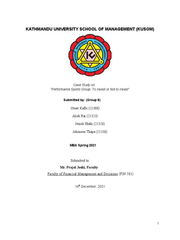 PSG Investment Case Study Analysis | PDF | Investing | Dividend