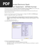 MT940 Steps + Format View | PDF | Banking | Software