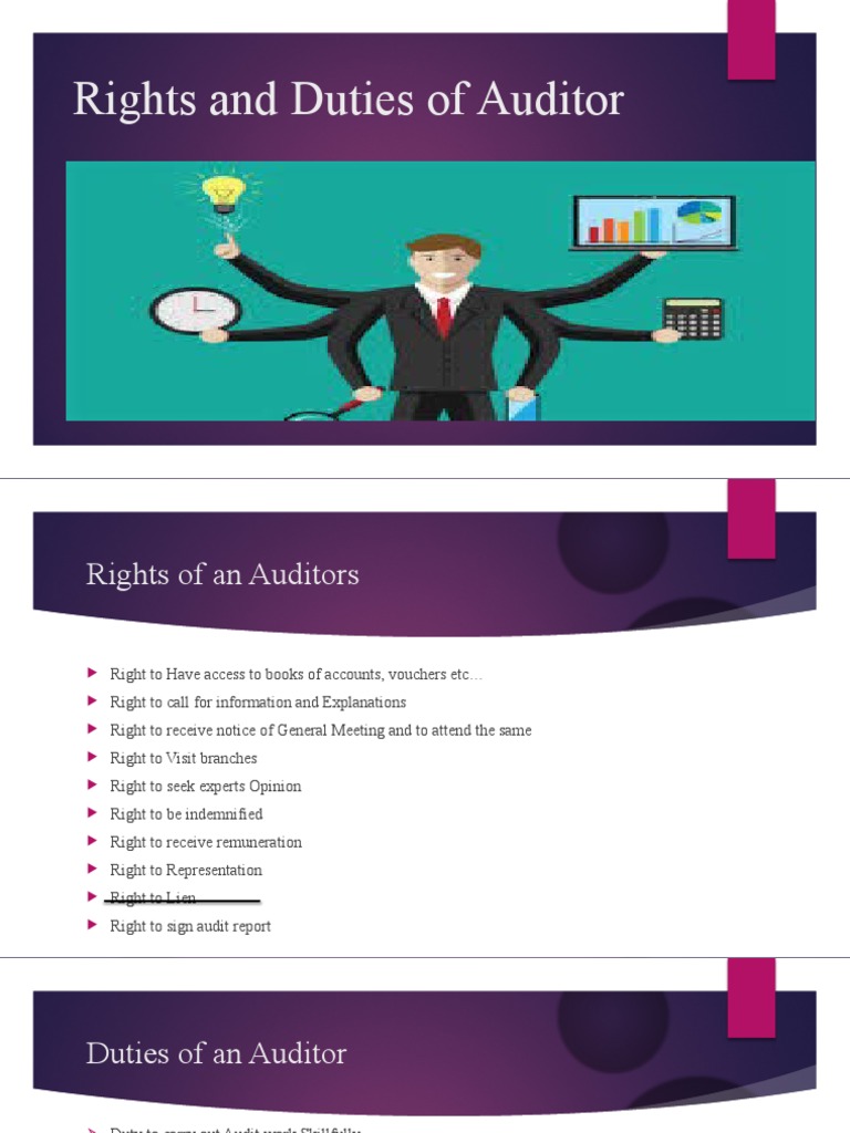 Right of Auditors | PDF | Auditor's Report | Audit