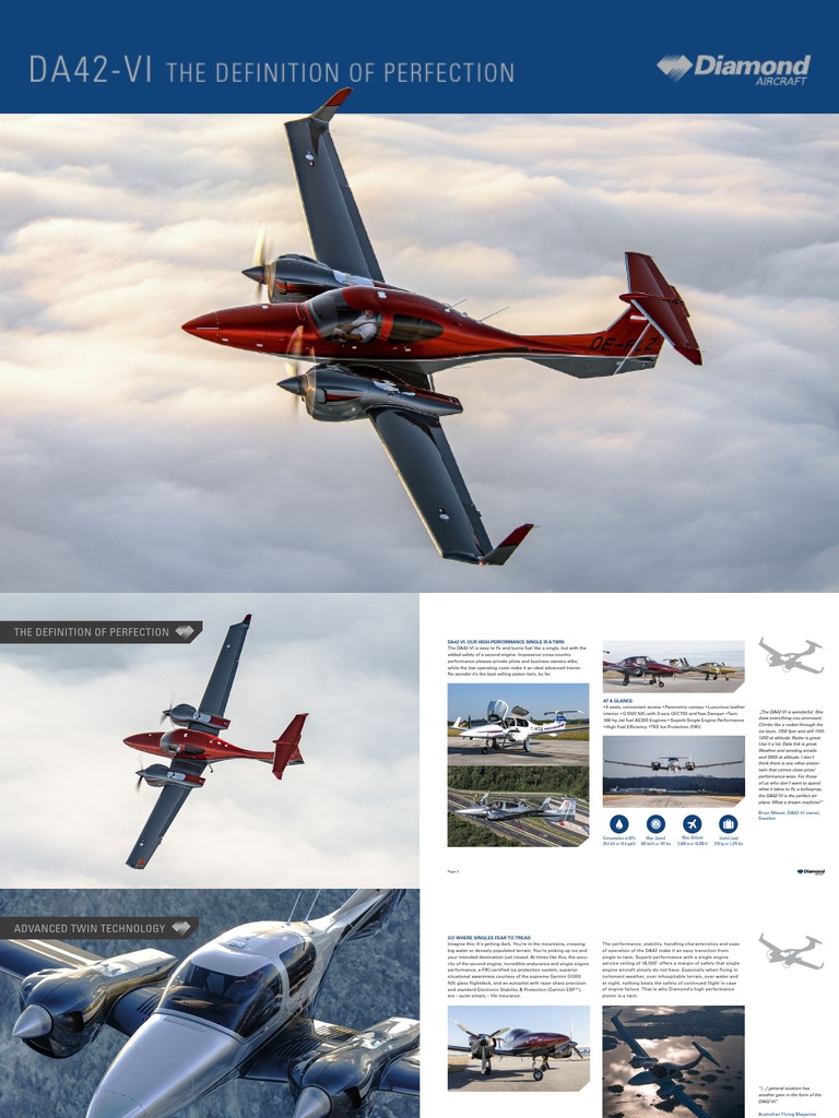 DA42-VI Product Folder 2022 SCREEN | PDF | Visual Flight Rules | Aircraft
