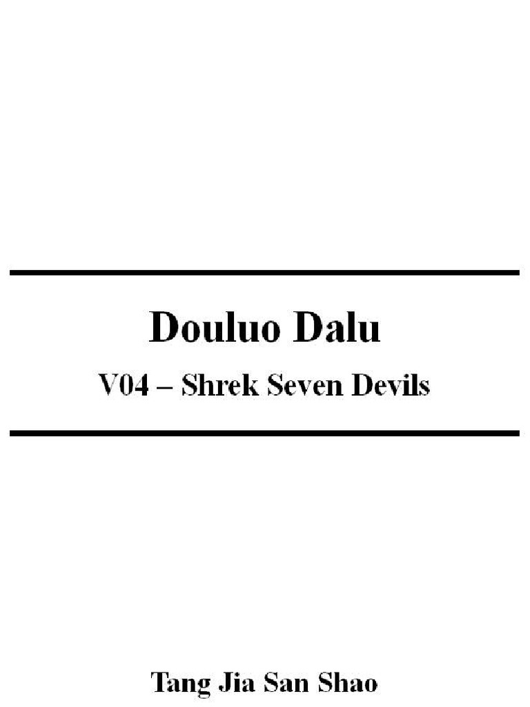 Douluo Dalu V04 - Shrek Seven Devils | PDF