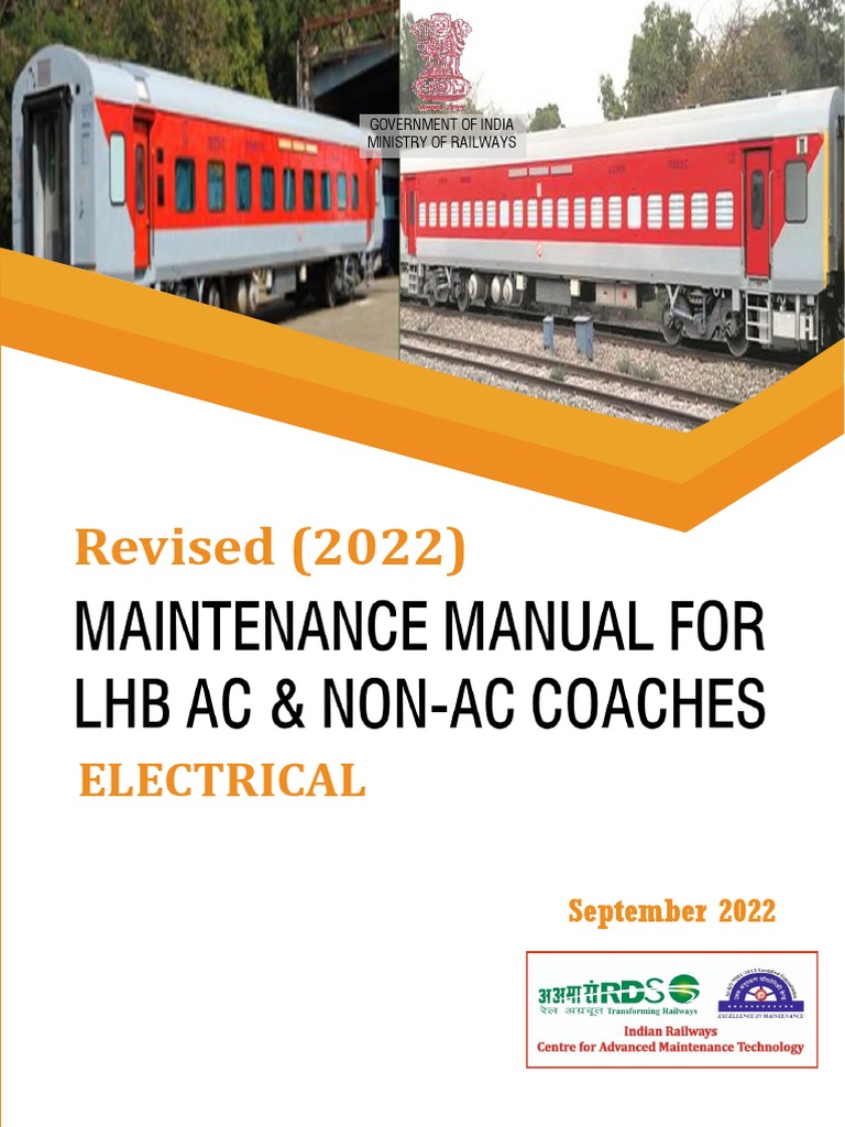 Revised Maintenance Manual For LHB AC and Non AC Coaches | PDF ...