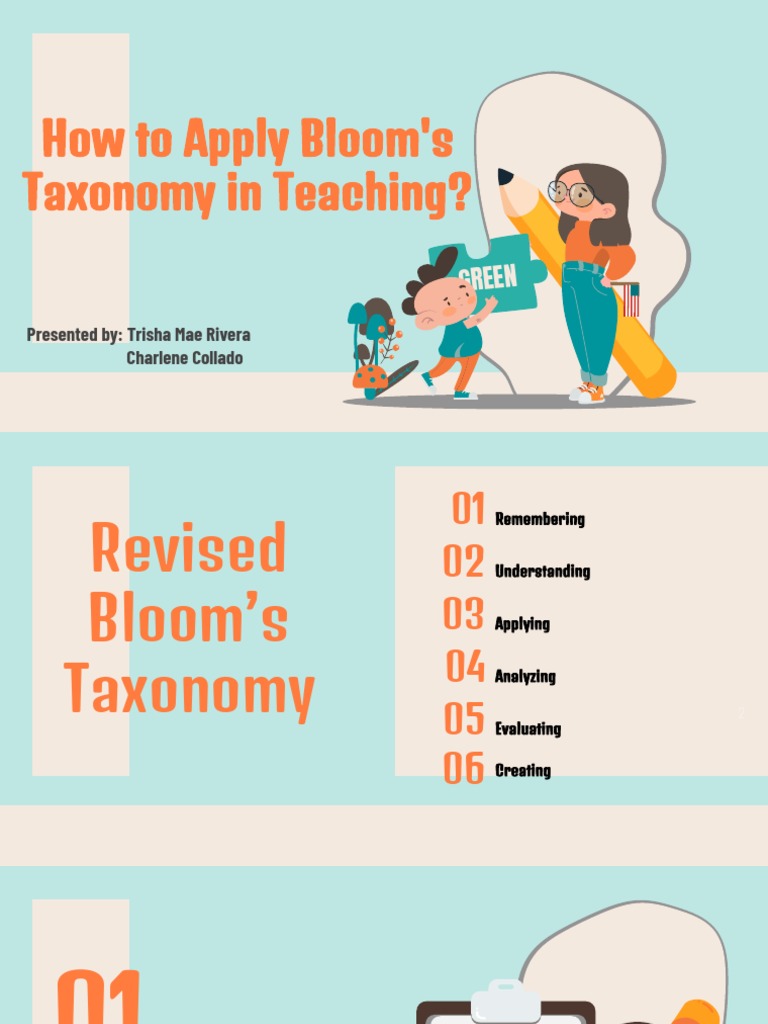 PPT. Bloom's Taxonomy | PDF | Grammatical Tense | Verb