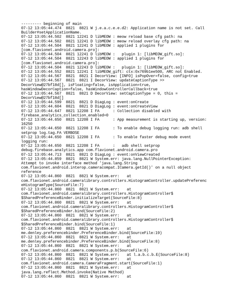 Log Cat 1657605944376 | PDF | Java (Programming Language) | Computer Science