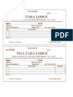 Hotel Lodge Bill Format Template | PDF | Receipt | Commerce