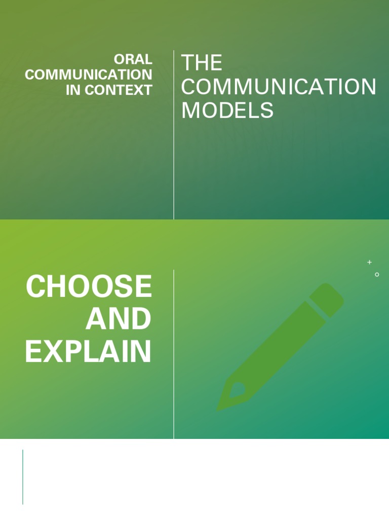 ORAL COMM WEEK 2 Models of Communication | PDF | Communication | Cognitive Science