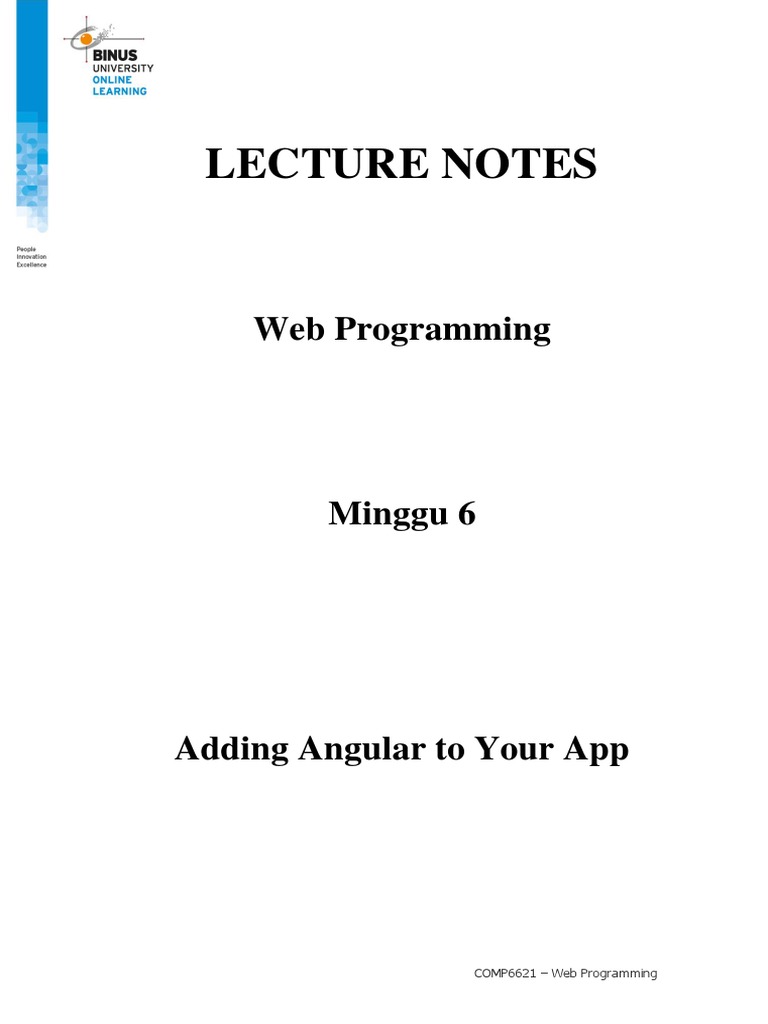 LN06-Adding Angular To Your App | PDF | Bisnis | Komputer