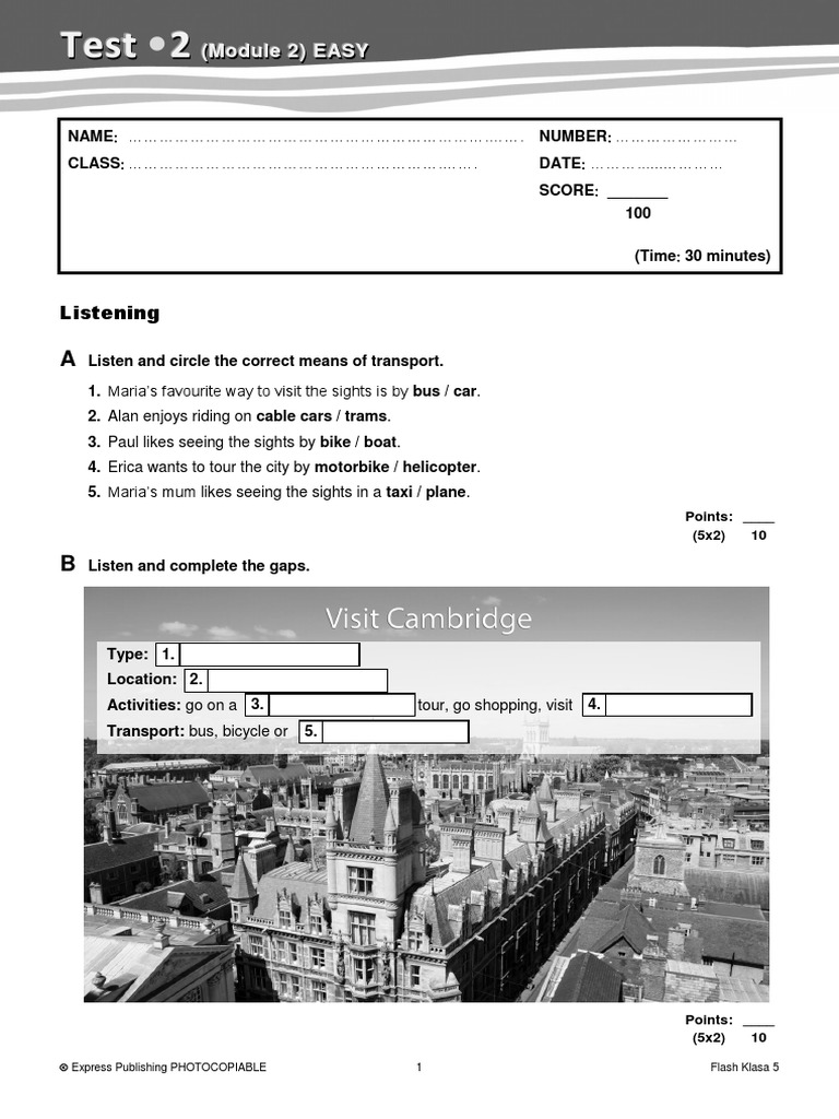 Flash KL 5 Test Mod 2 EASY | PDF | Transport