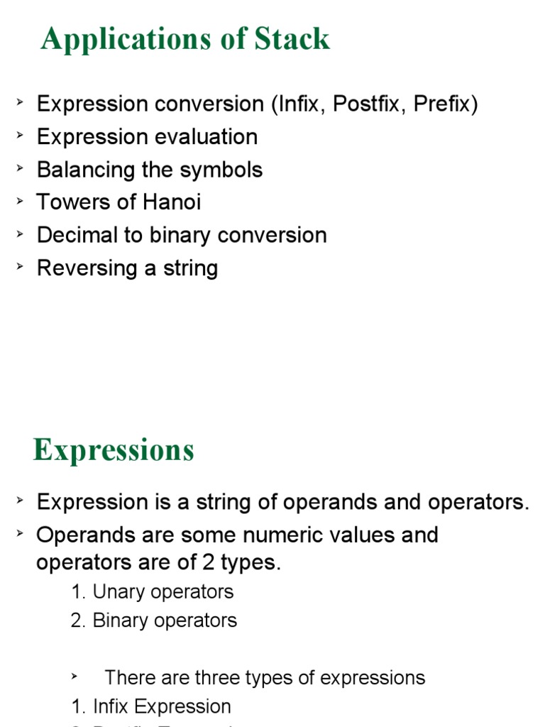 Applications of Stack | Download Free PDF | Computer Programming | Computer Engineering