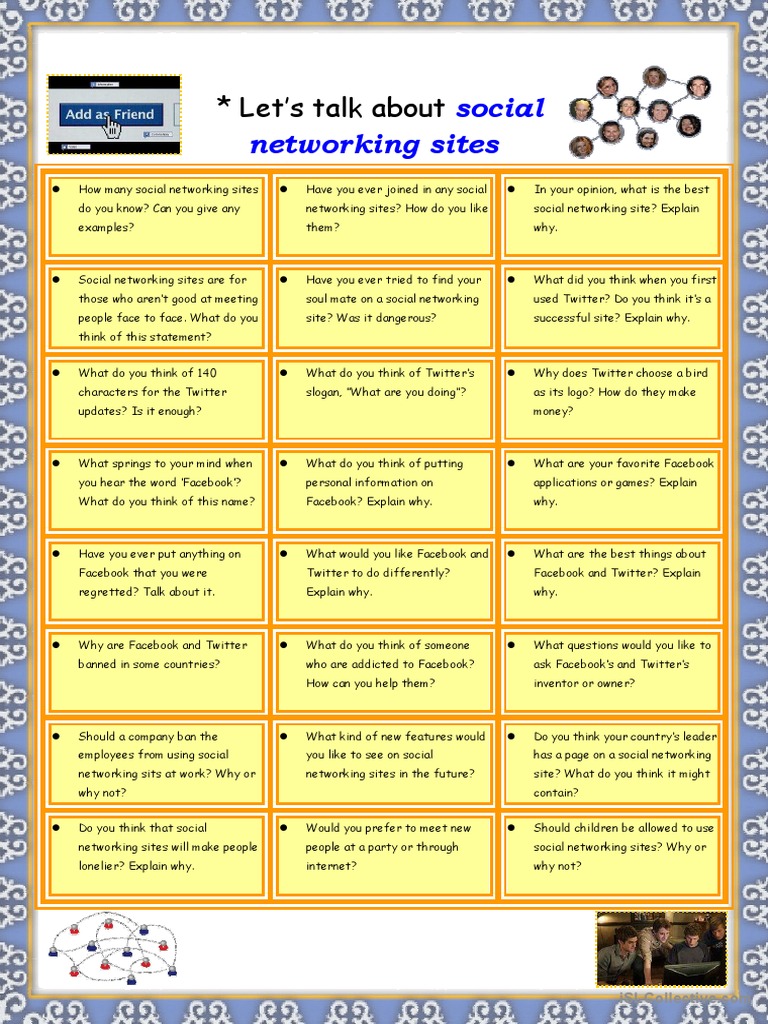 Let's Talk About Social Networking Sites | PDF | Facebook | Social ...