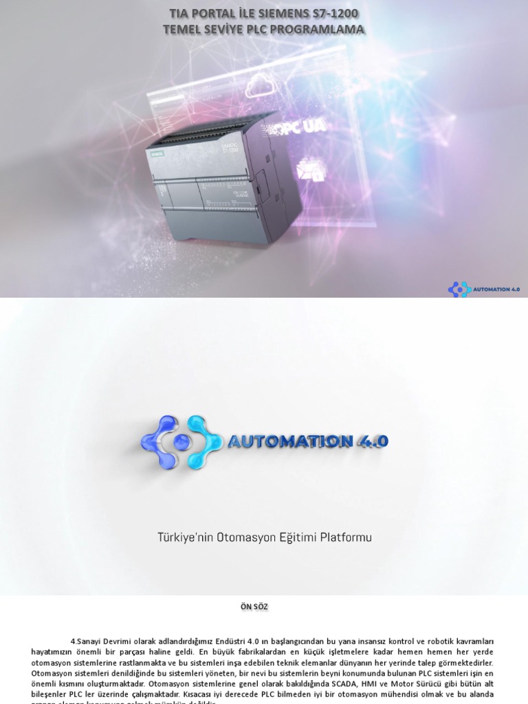 Tia Portal S7 1200 Temel Seviye Kitap Pdf