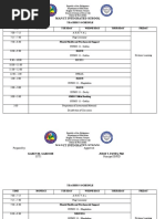 Skeletal Schedule | PDF