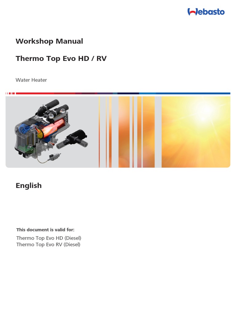 WSM Thermo Top Evo HD RV | PDF | Electrical Connector | Combustion
