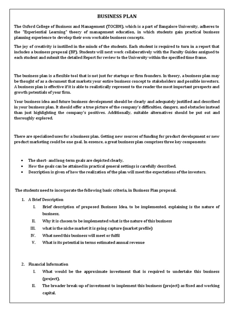 Business Plan | Download Free PDF | Business Plan | Human Resources