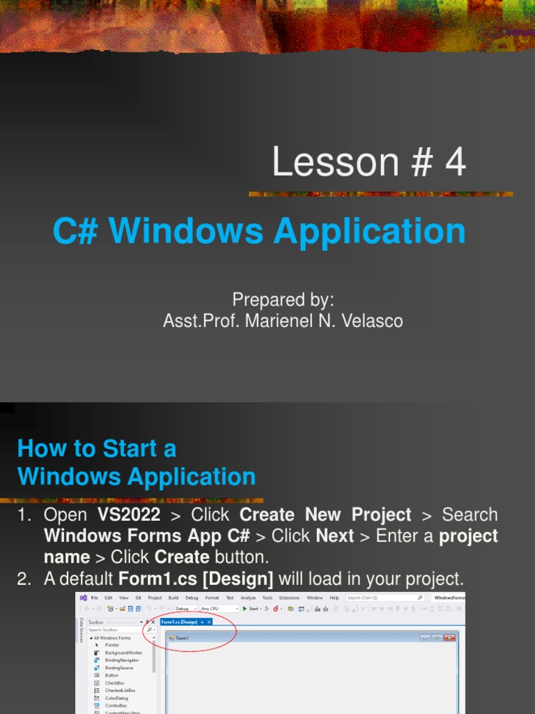 C Lesson 4 Fin Pdf Button Computing Window Computing