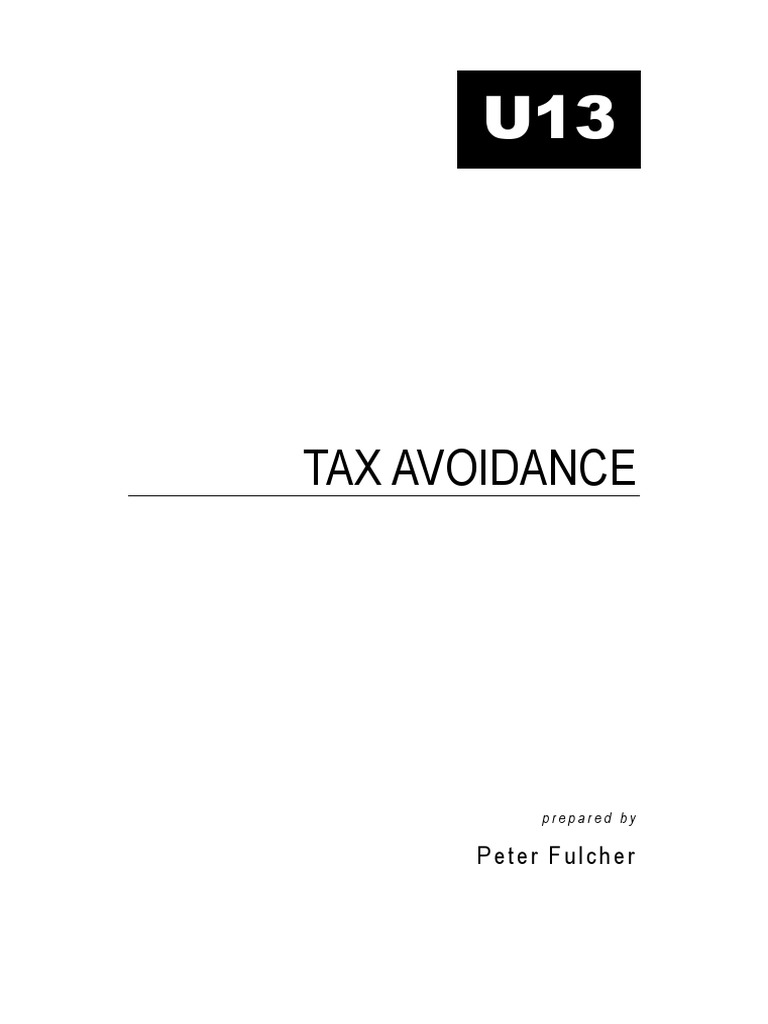 AF308 WK 13 Text | PDF | Taxes | Tax Avoidance
