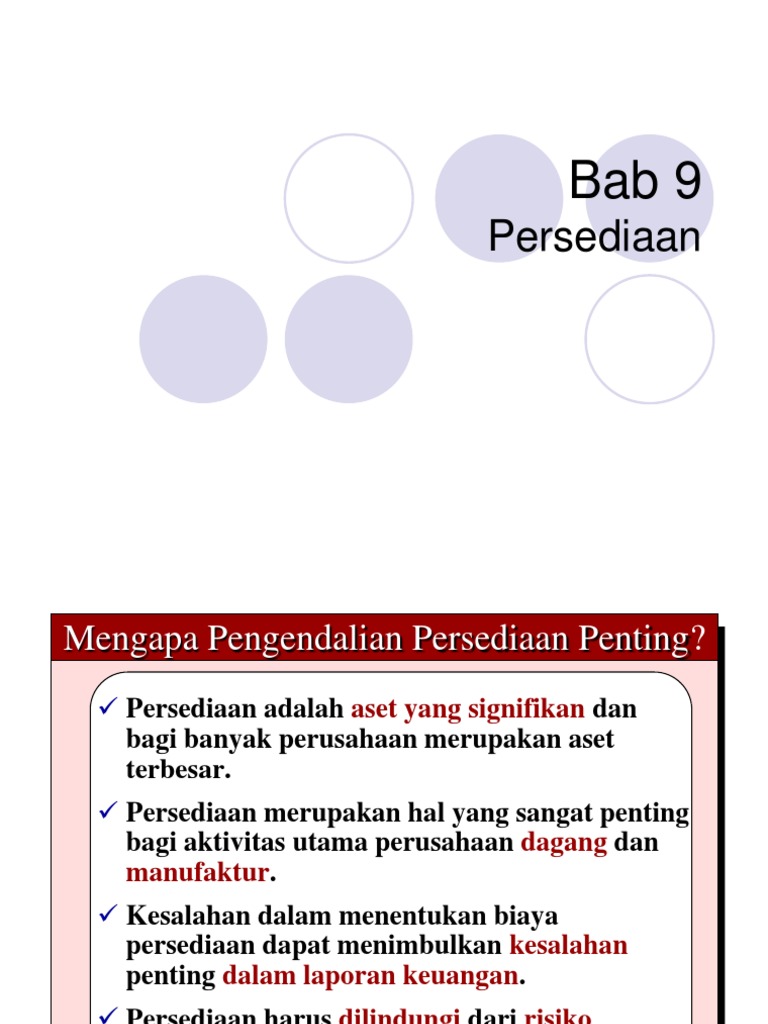 Pentingnya Pengendalian Persediaan | PDF