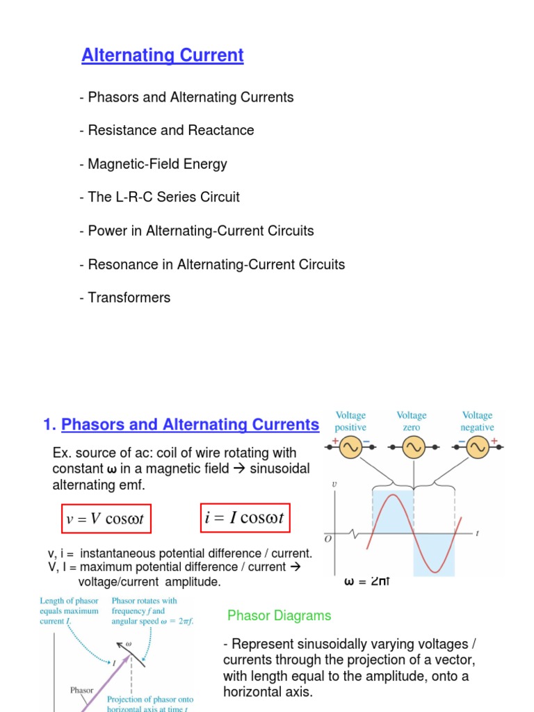 AC Circuits and Components Guide | PDF | Rectifier | Inductor