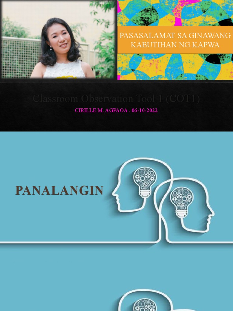 Classroom Observation Tool 1 (COT1) | PDF