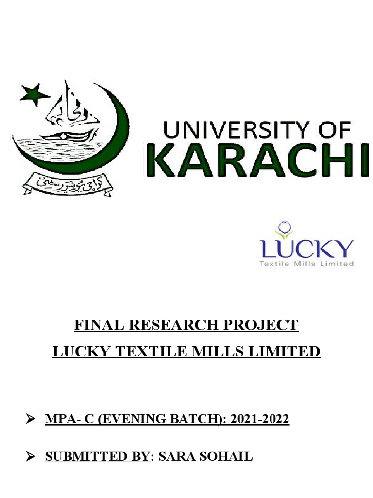 Final Research Project | PDF | Welfare | Clothing