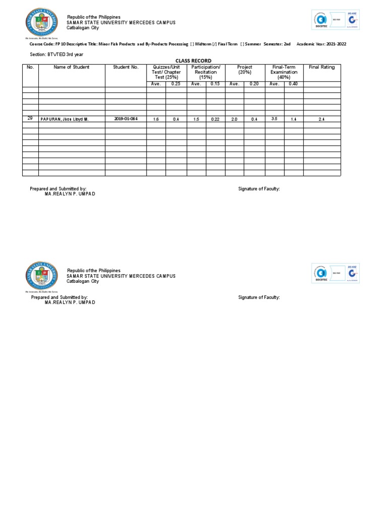 Btvted 3 FP 10 | PDF