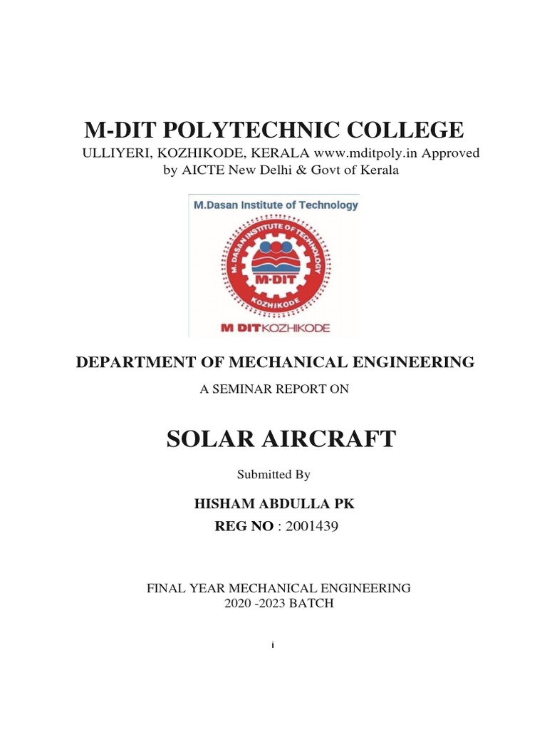 Solar Aircraft 09 | PDF | Solar Energy | Solar Power