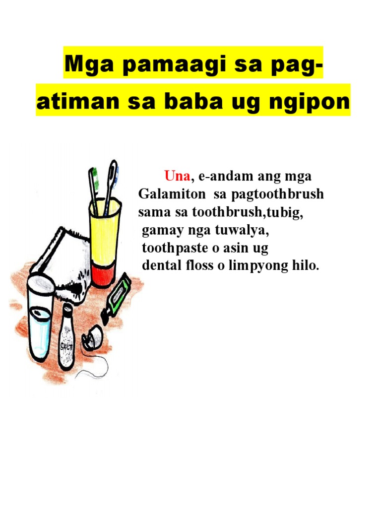 Mga Pamaagi Sa Pag-Atiman Sa Baba Ug Ngipon | PDF