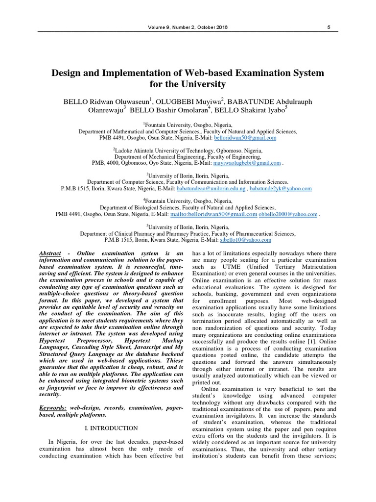 Design and Implementation of Web Based E | PDF | World Wide Web | Internet & Web