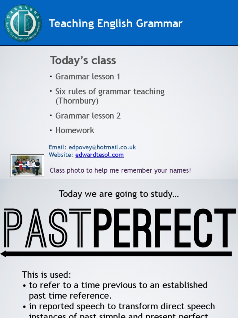 Teaching English Grammar: Lesson Plan and Techniques | PDF | English As ...