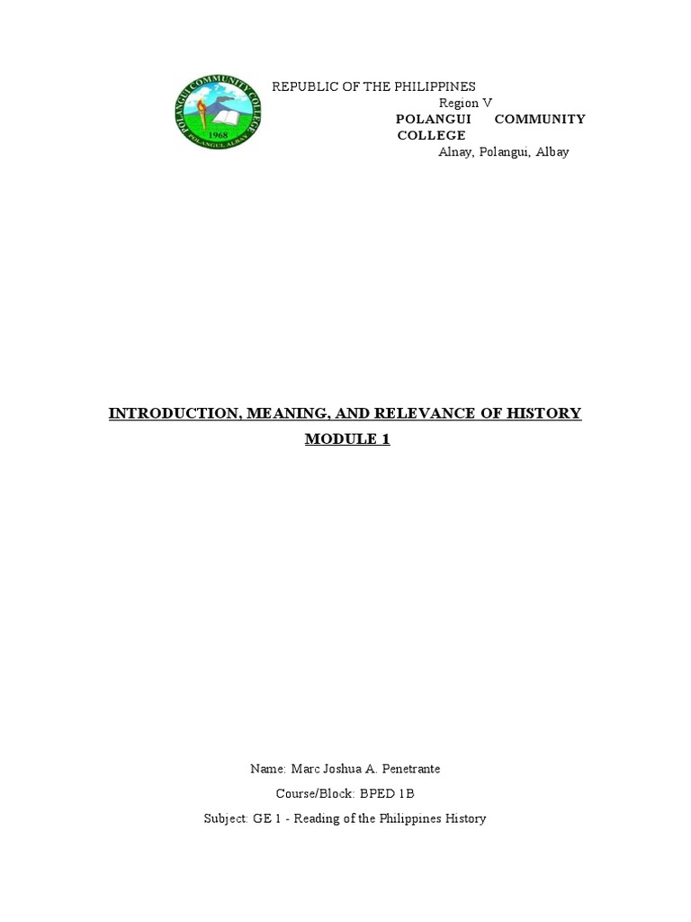 RPH (Module 1 Section 2) | PDF | Philippines | Mindanao