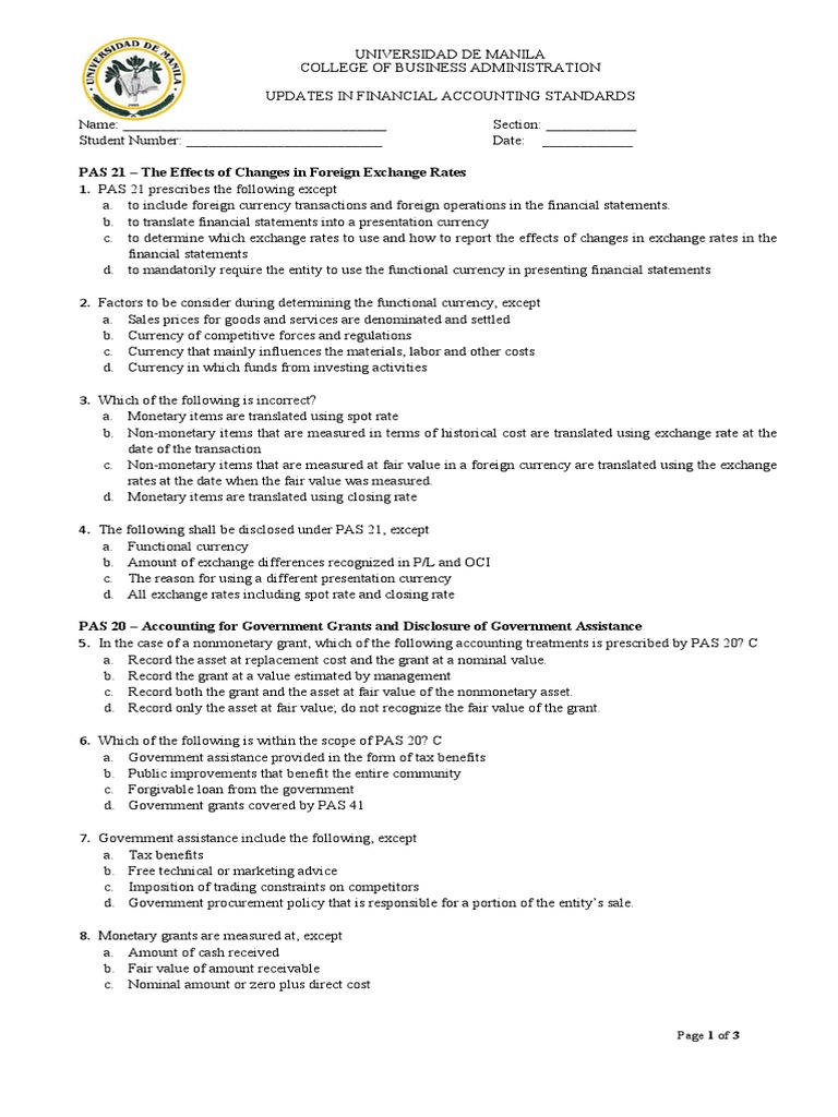 Quiz PAS - PAS 19 To 23 | PDF | Employment | Fair Value