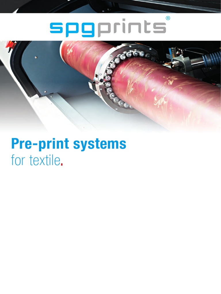 SPGPrints Pre-Print Textile Brochure A4 2019 Digital | PDF | Engraving | Reliability Engineering