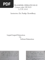 Liquid-Liquid Extraction Principles | PDF | Distillation | Solution