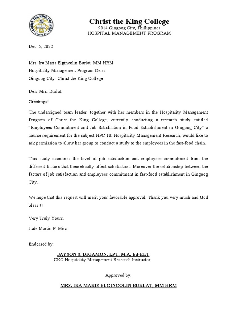 Letter Request | PDF