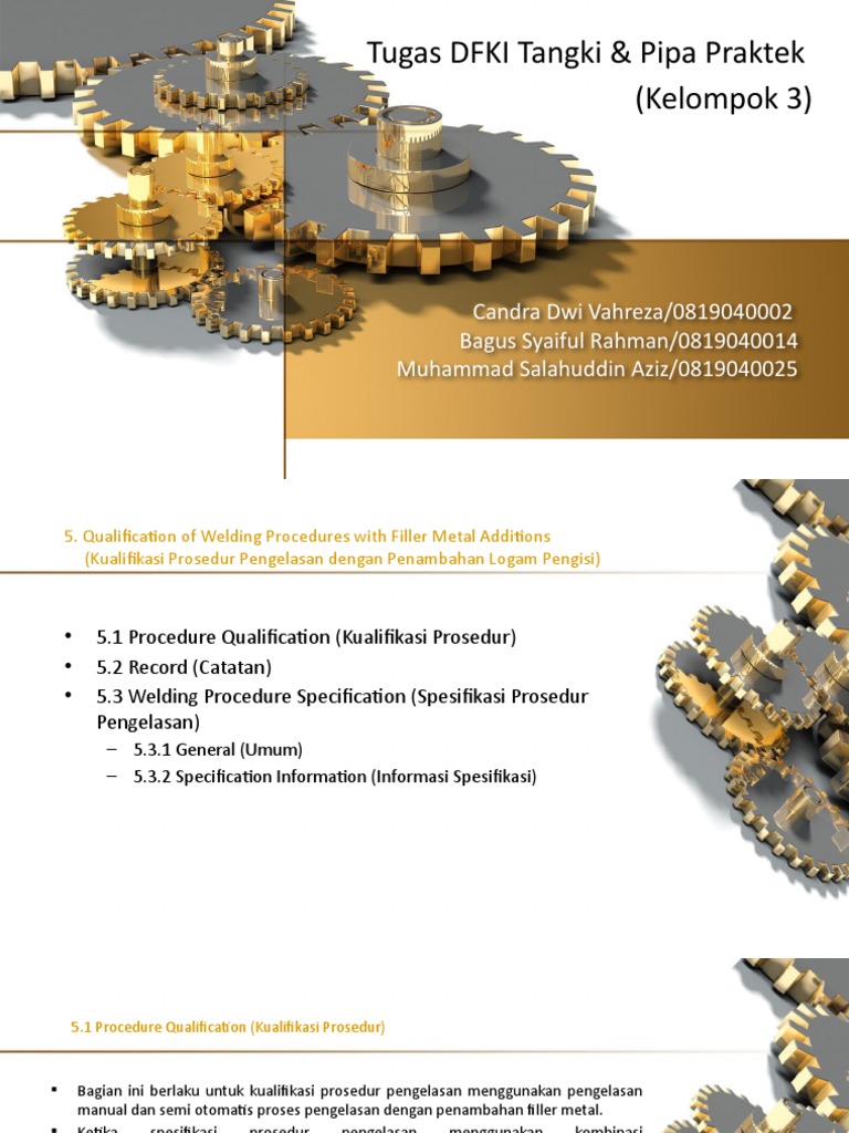 Tugas DFKI Tanki Dan Pipa Praktek Minggu 13 - Kelompok 3 | PDF