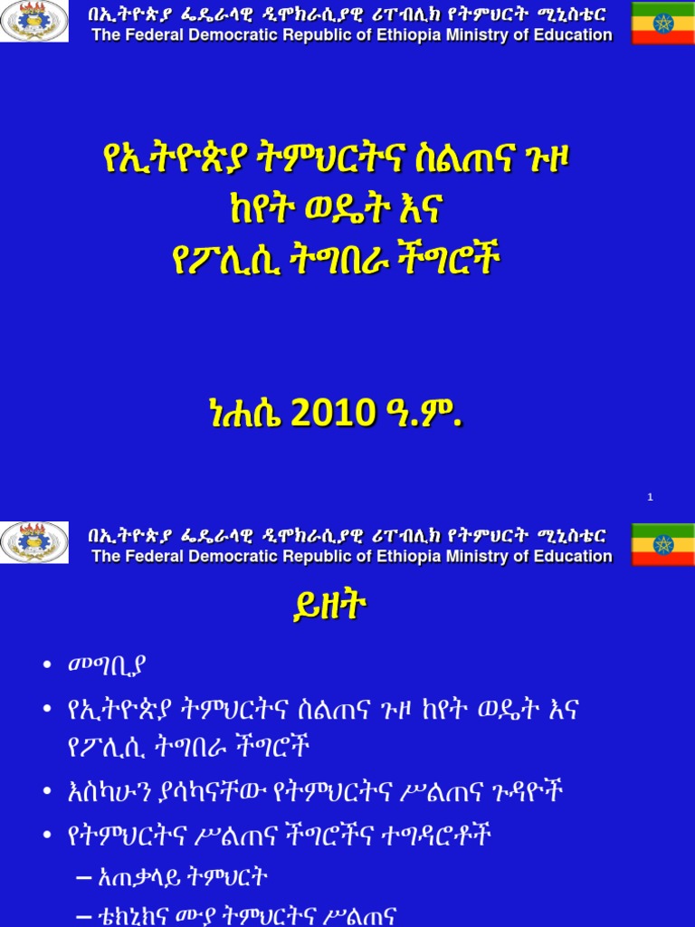 RM Final For Public Presentation Eth. Education - Training Problems and Challenges | PDF